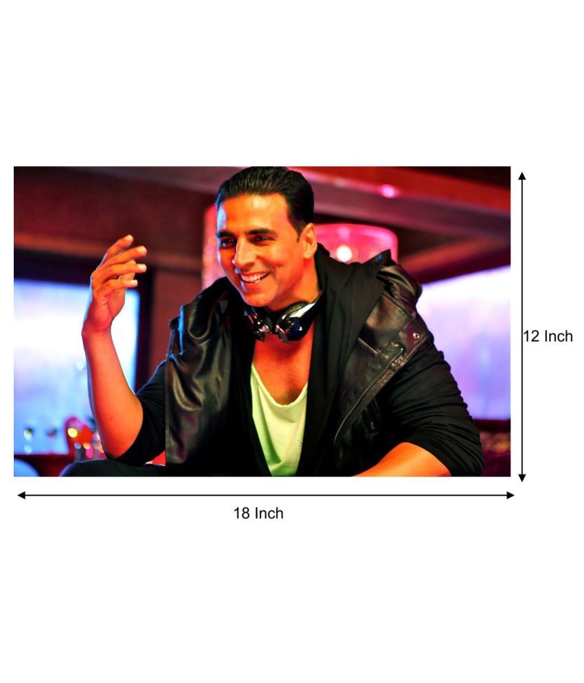 HK PRINTS Akshay Kumar Wall Sticker Popular People Sticker ( 45 x 30 ...