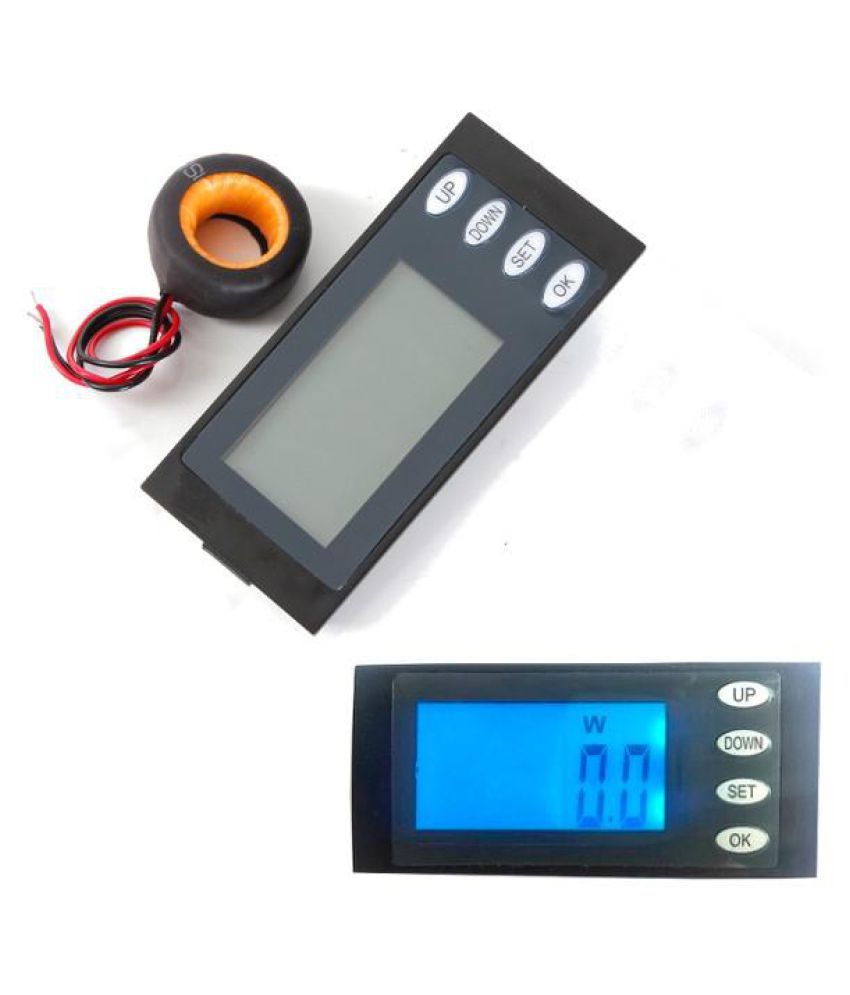 AC Digital LED Power Meter Monitor Voltage KWh Time Watt Voltmete Volt ...