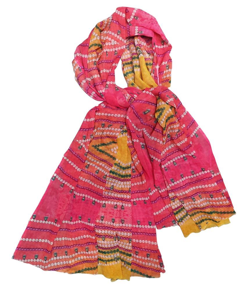 PAPIHA Red Chiffon Digital Printed Dupatta Price in India - Buy PAPIHA ...