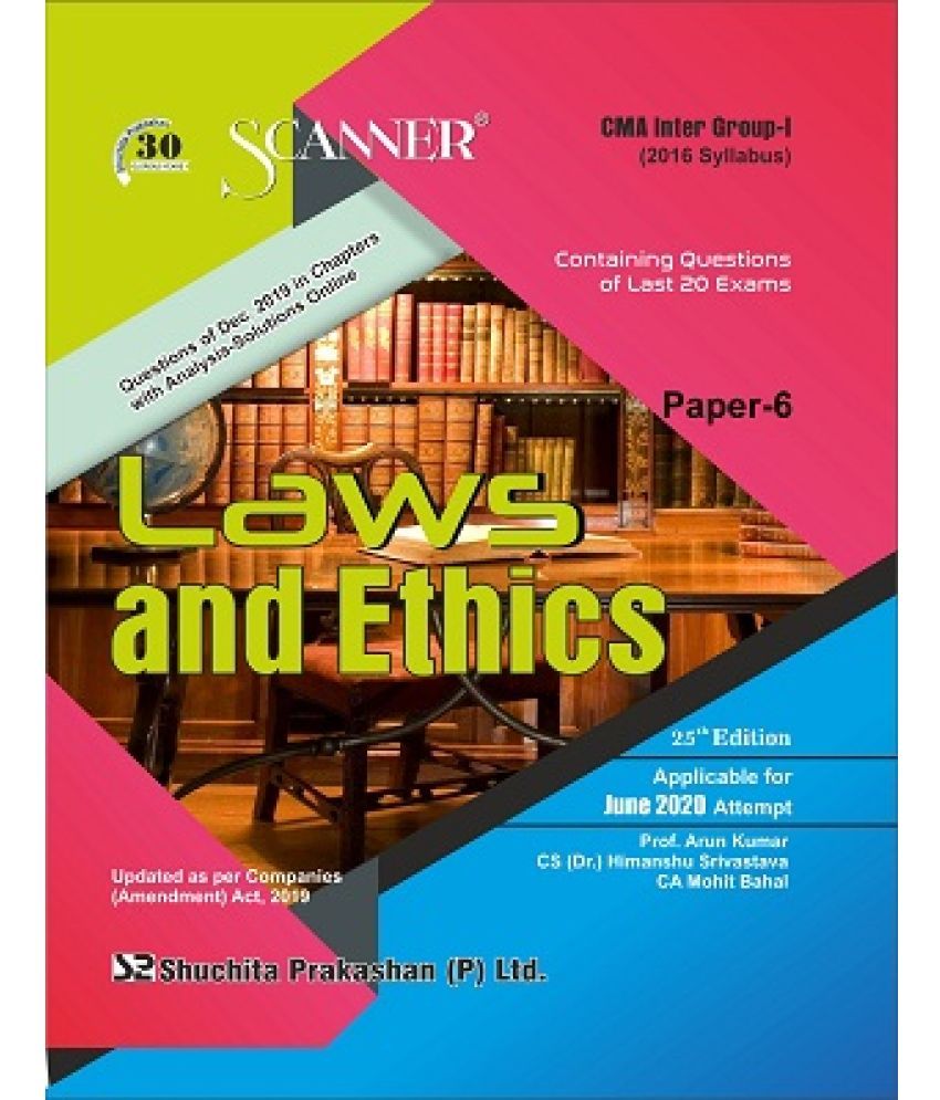 Scanner CMA Inter Group-I (2016 Syllabus) Paper-6 Laws and Ethics ... Scanner CMA Inter Group-I (2016 Syllabus) Paper-6 Laws and Ethics ...