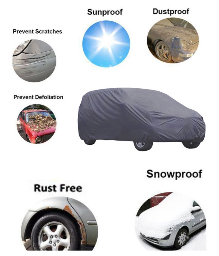 ABS AUTO TREND Car Body Cover Solid Colour black: Buy ABS AUTO TREND ...