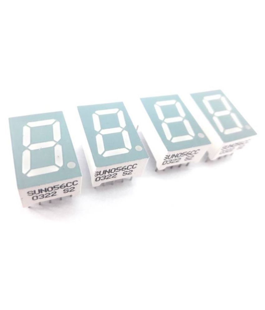 Arduino 7 Segment Display Timer Counter And Clock Electronic Hobby Kit Pack Of 4 Buy Arduino