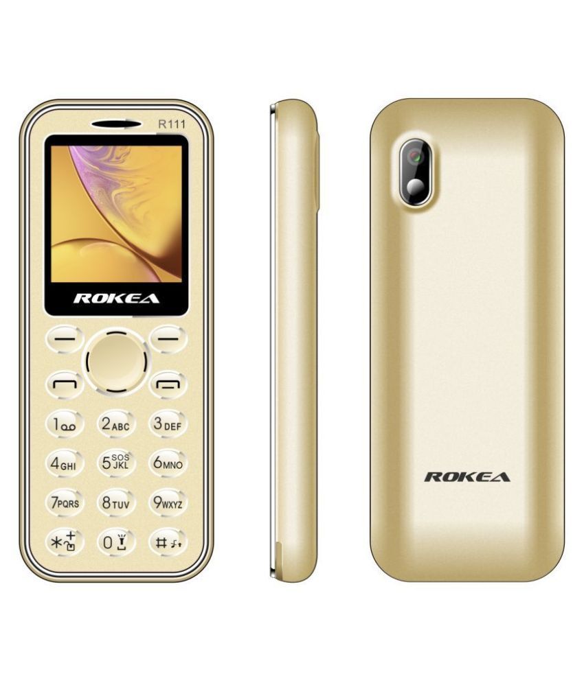 Rokea R111 Super MiniPhone Gold - Feature Phone Online at Low Prices ...