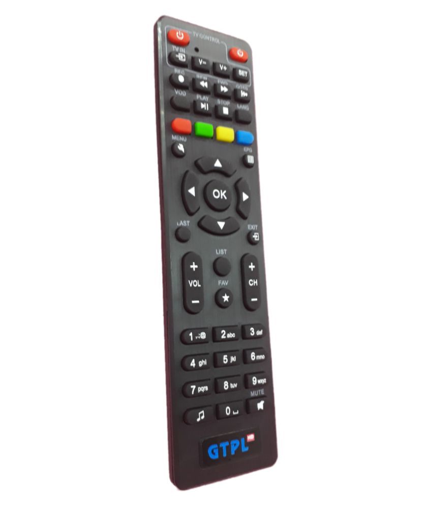 Buy Swastic GTPL HD SET TOP BOX DTH Remote Compatible With GTPL HD SET Buy Swastic GTPL HD SET TOP BOX DTH Remote Compatible With GTPL HD SET
