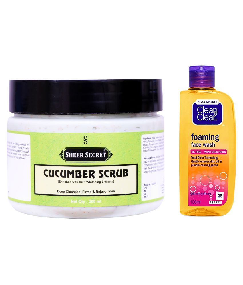 SHEER SECRET CLEANCLEAR Facial Scrub 400 ml: Buy SHEER SECRET ...
