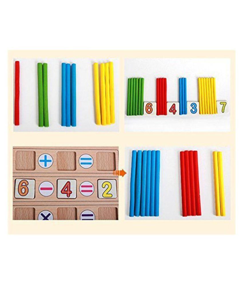 Webby Wooden Computation Operation Study Box for Basic Math ...