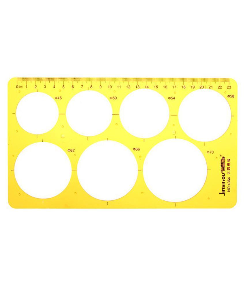 Big Circle Round Circular Drawing Template KT Soft Plastic Ruler Design ...
