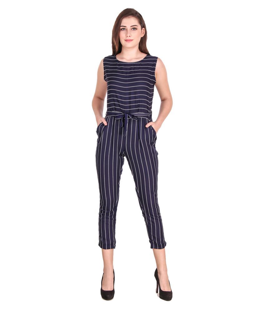 Fasnoya Multi Color Poly Crepe Jumpsuit Buy Fasnoya Multi Color Poly