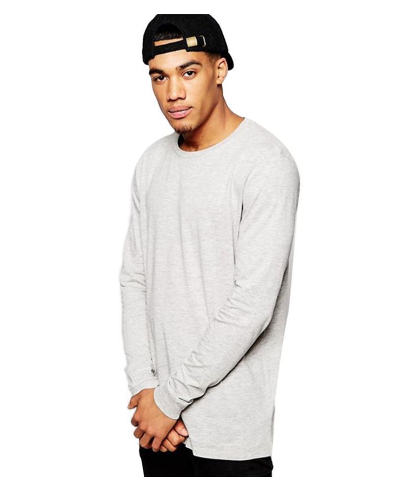 PAUSE Grey Full Sleeve T-Shirt Pack of 1 - Buy PAUSE Grey Full Sleeve T ...