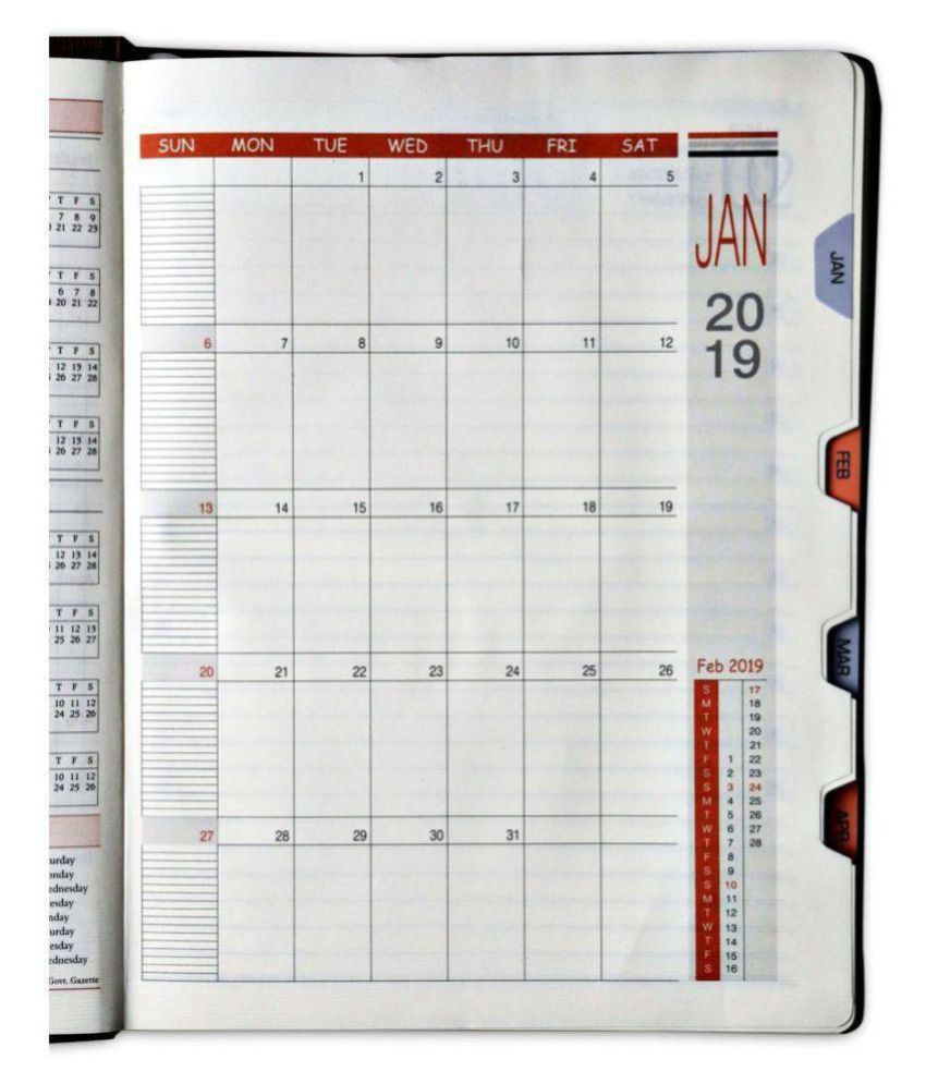 BTC Executive Rexine Diary 2019 (Chairman Size - 29 X 23 cms) (Black ...