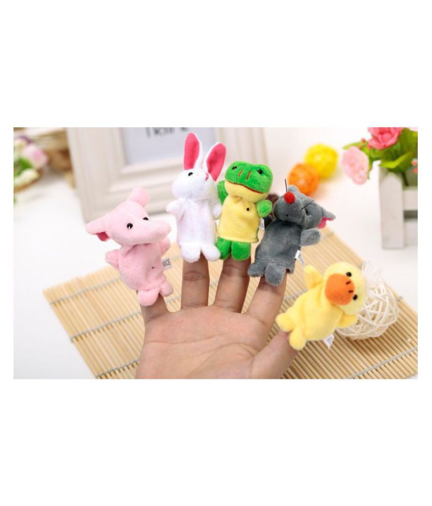 Kuhu Creations® Supreme 5 Pcs (Random) Animal Puppets Baby Story ...