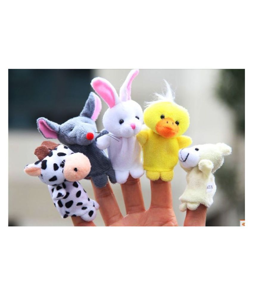 Kuhu Creations® Supreme 5 Pcs (Random) Animal Puppets Baby Story ...