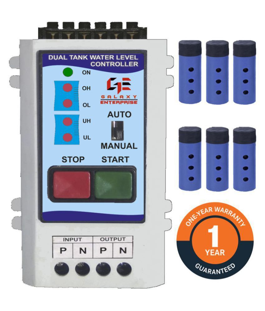 Buy Single Phase Automatic Dual Tank Water Level Controller Dry Run Protection For Sump Motor