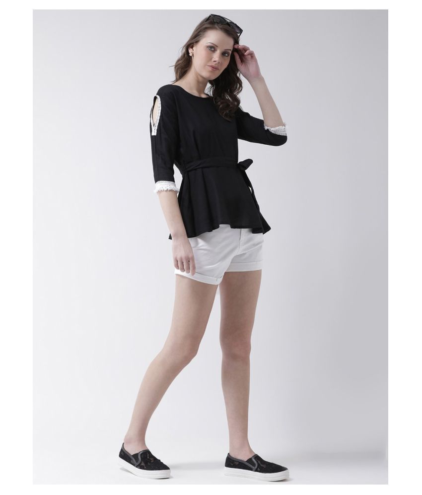 Bombay Clothing Company Cotton Regular Tops - Black - Buy Bombay ...