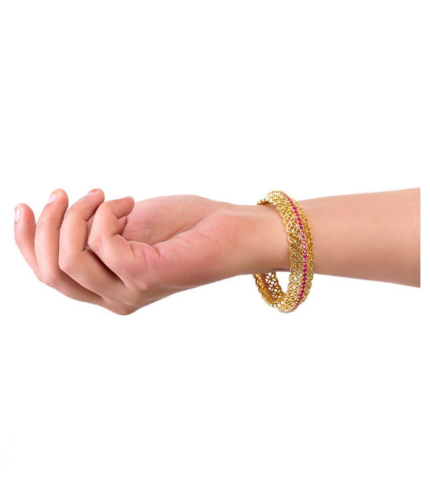 Voylla Filigree Design Brass Bangles: Buy Voylla Filigree Design Brass ...