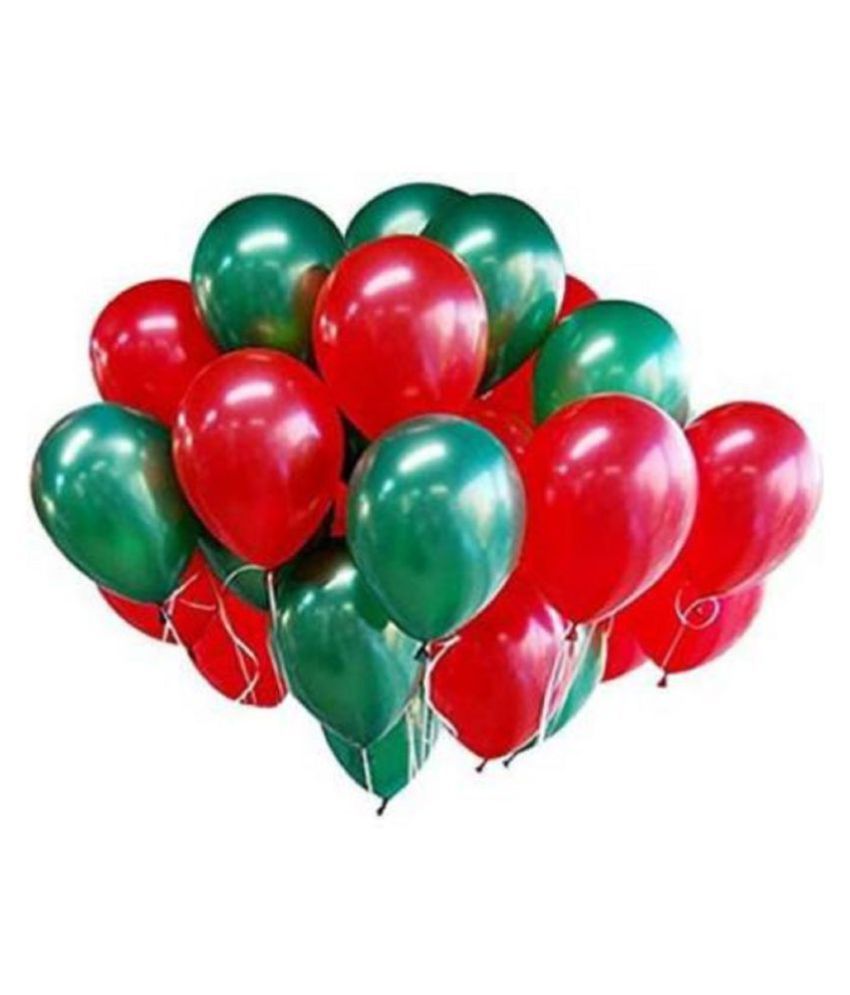 Red & Green Toy Balloons Metallic HD (Pack of 50) - Buy Red & Green Toy ...