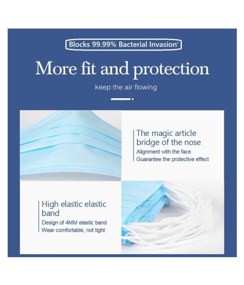 Anti Bacterial Disposable Face Mask (Made in India): Buy Anti Bacterial ...