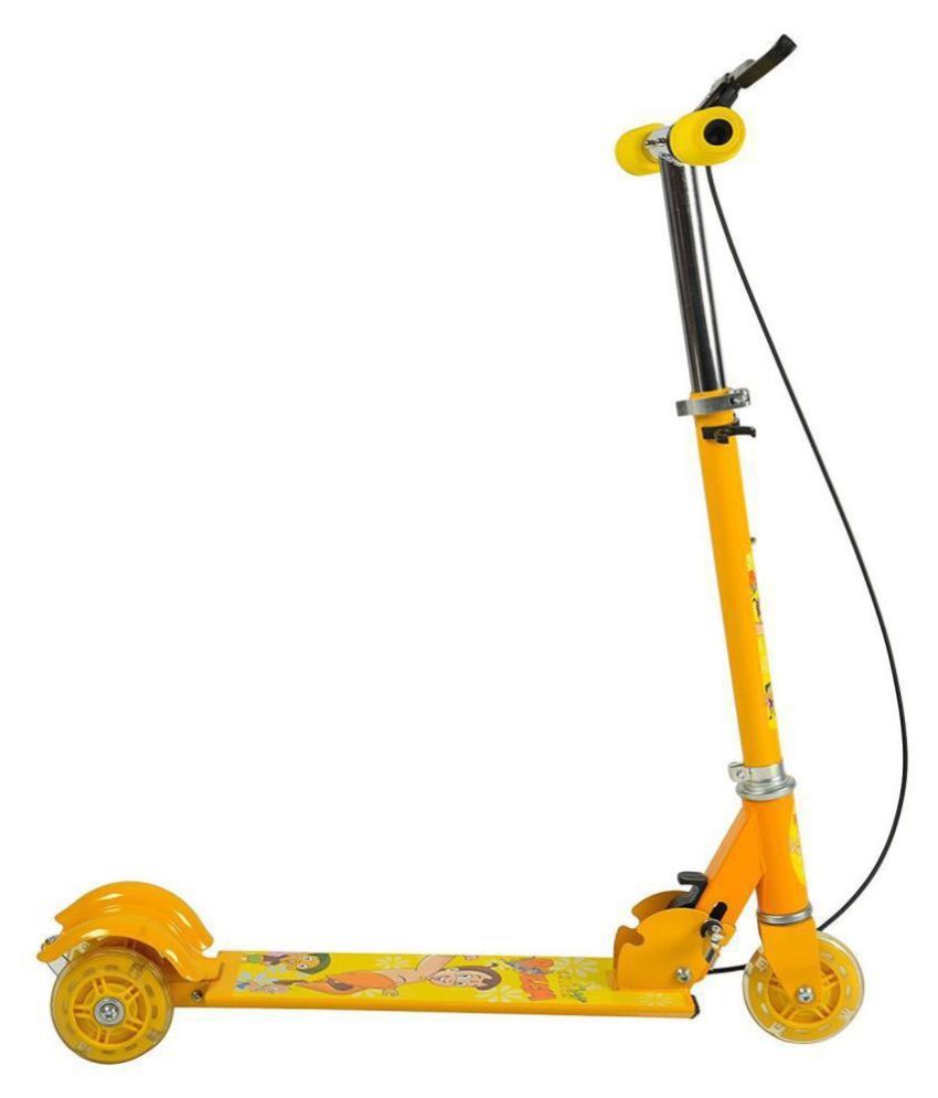 AK ANOLIHK ® 3-Wheel Height Adjustable Folding Kick Kids Scooty Scooter ...