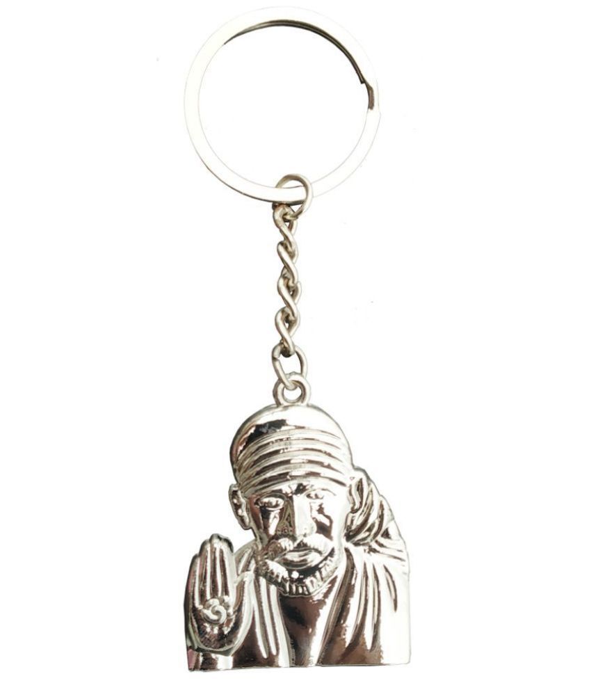 Sai Baba Metal Keychain, Keyring for Sai Baba Key Chains for Car, Home ...