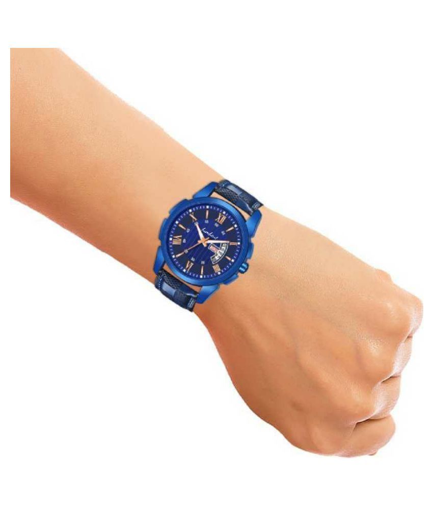 lambant blue patta dt006 Leather Analog Men's Watch - Buy lambant blue ...