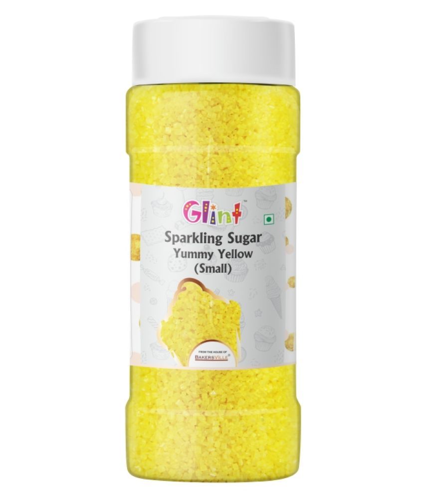 Glint Sparkling Sugar Yummy Yellow Small 75 g Pack of 2: Buy Glint ...