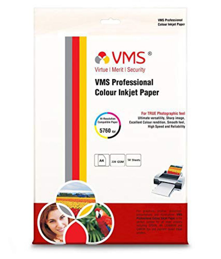 VMS Professional 220 GSM A4 210x297mm Photo Paper Double Side Matte VMS Professional 220 GSM A4 210x297mm Photo Paper Double Side Matte