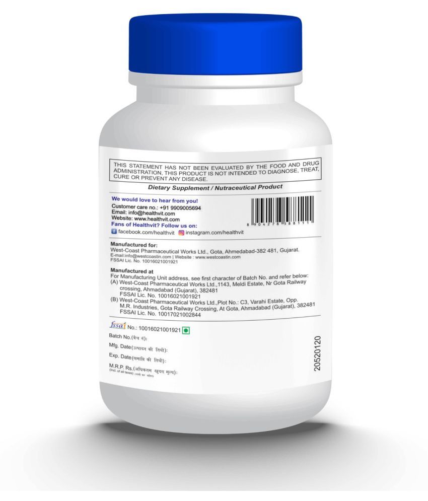 HealthVit Boron 3mg - 60 Capsule 60 no.s Vitamins Capsule: Buy ...