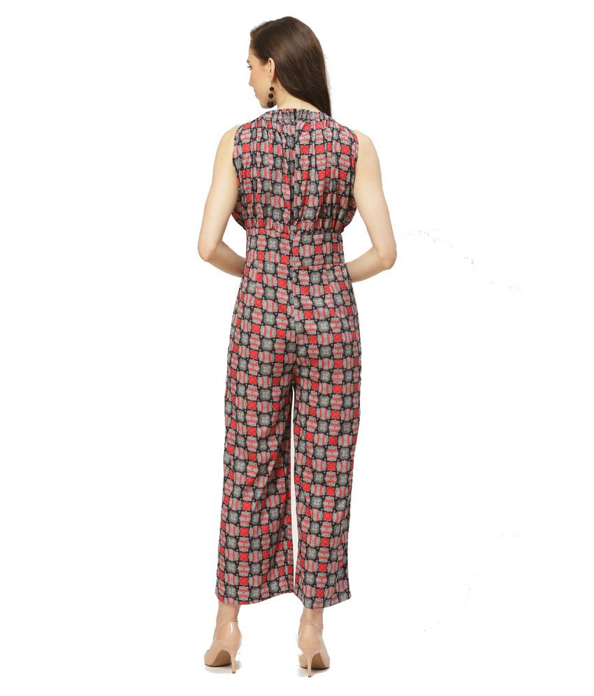 Cottinfab Multi Color Poly Viscose Jumpsuit Buy Cottinfab Multi Color