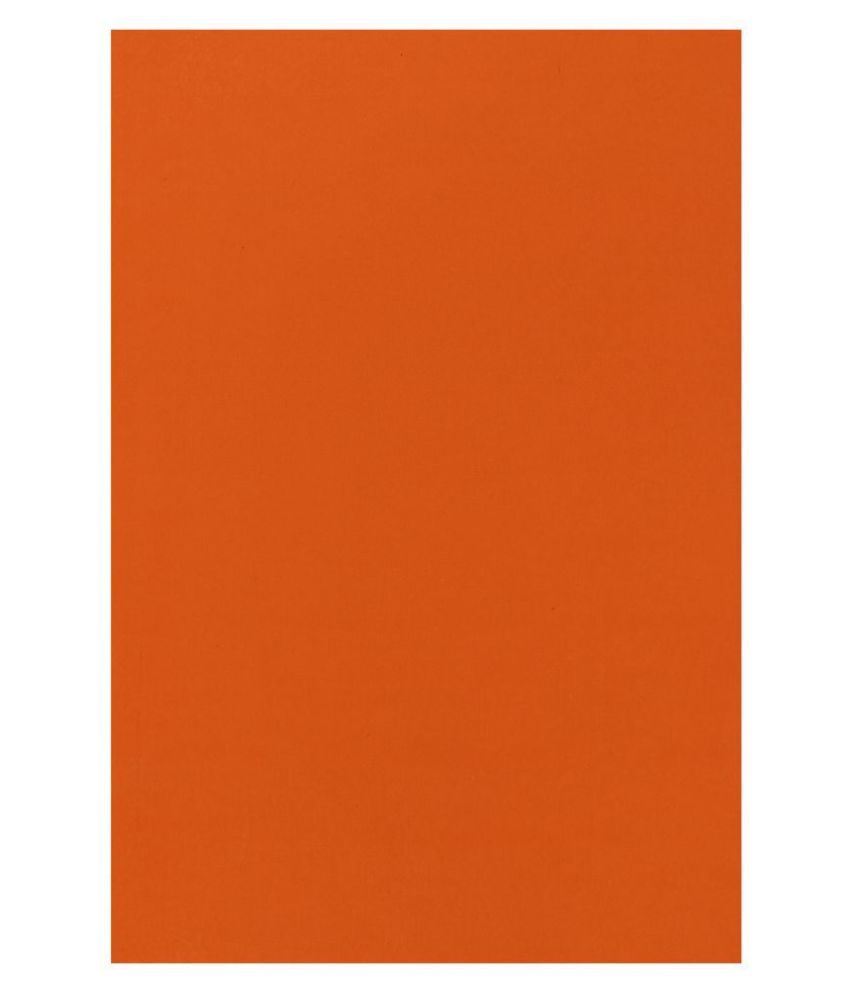 Snow Crafts A4-Size Orange Colour Sheets 120-180 GSM (Pack of 20 Sheets ...