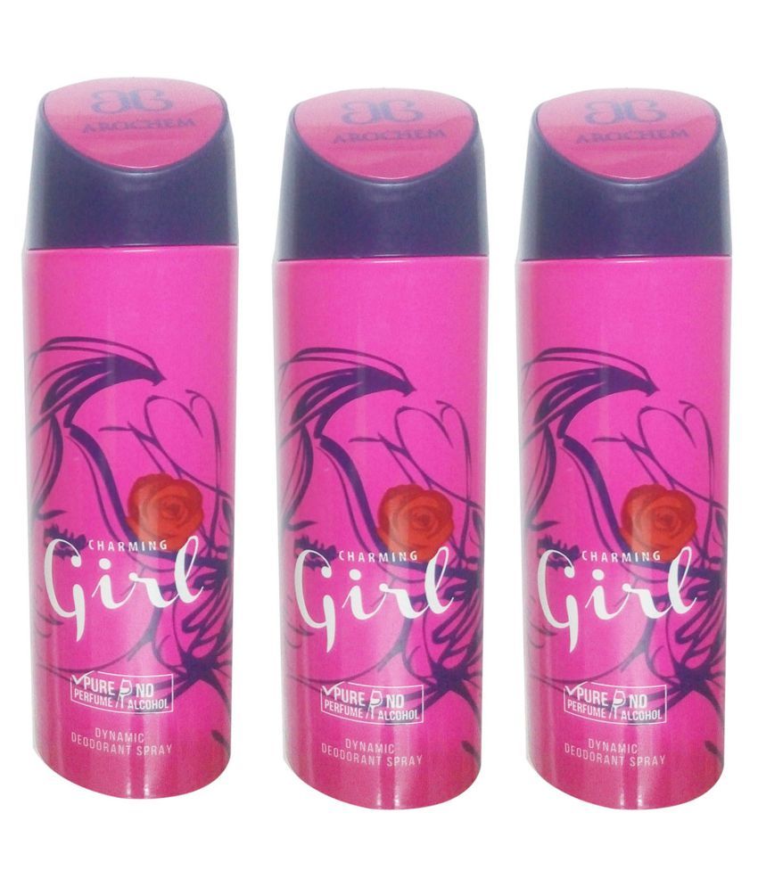 3 AROCHEM CHARMING GIRL DEODORANT SPRAY (200ML): Buy Online at Best ...