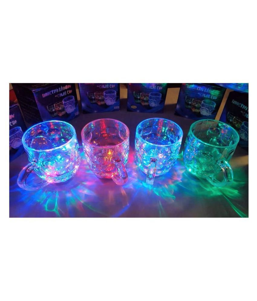 Gabbar Light Changing Fiber Glass Beer Mug With Inductive Rainbow Color ...