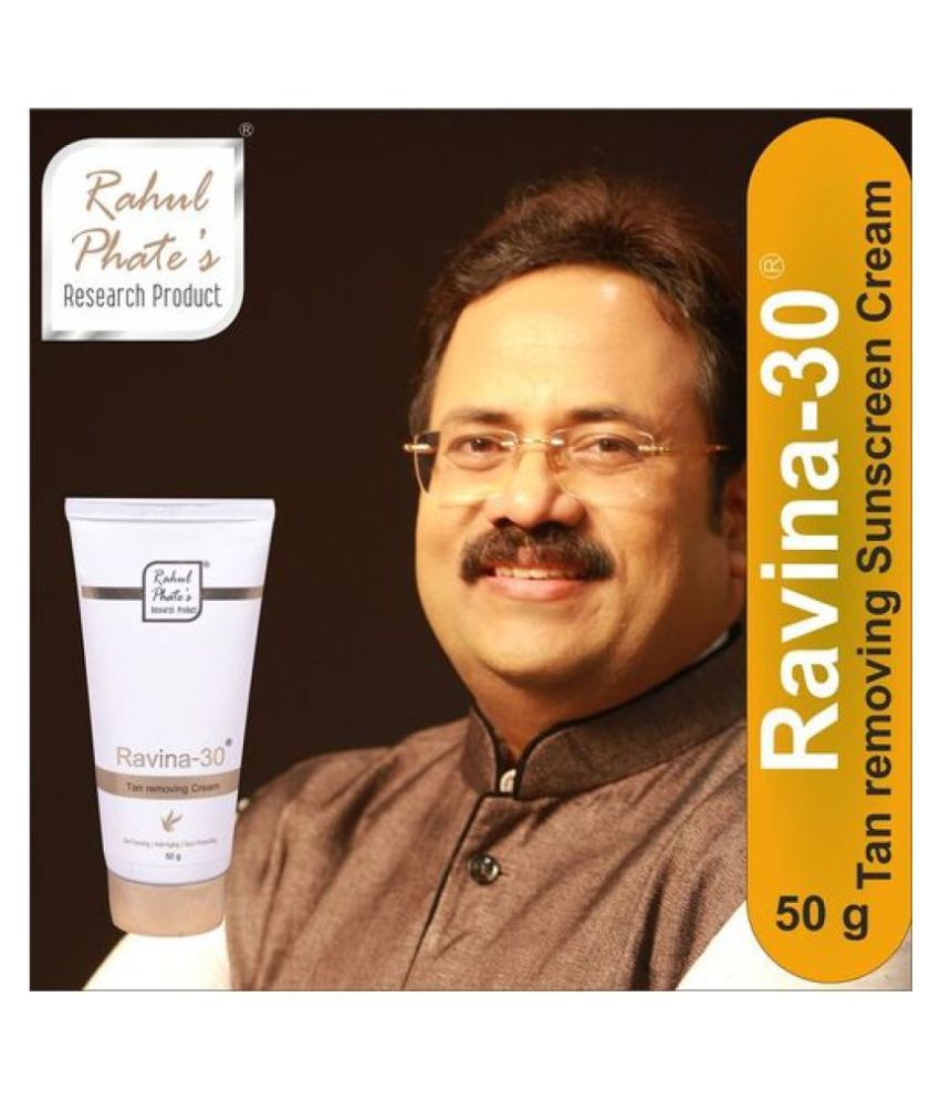 Rahul Phates Research Products Ravina 30 Tan Removing Day Cream 50 Gm