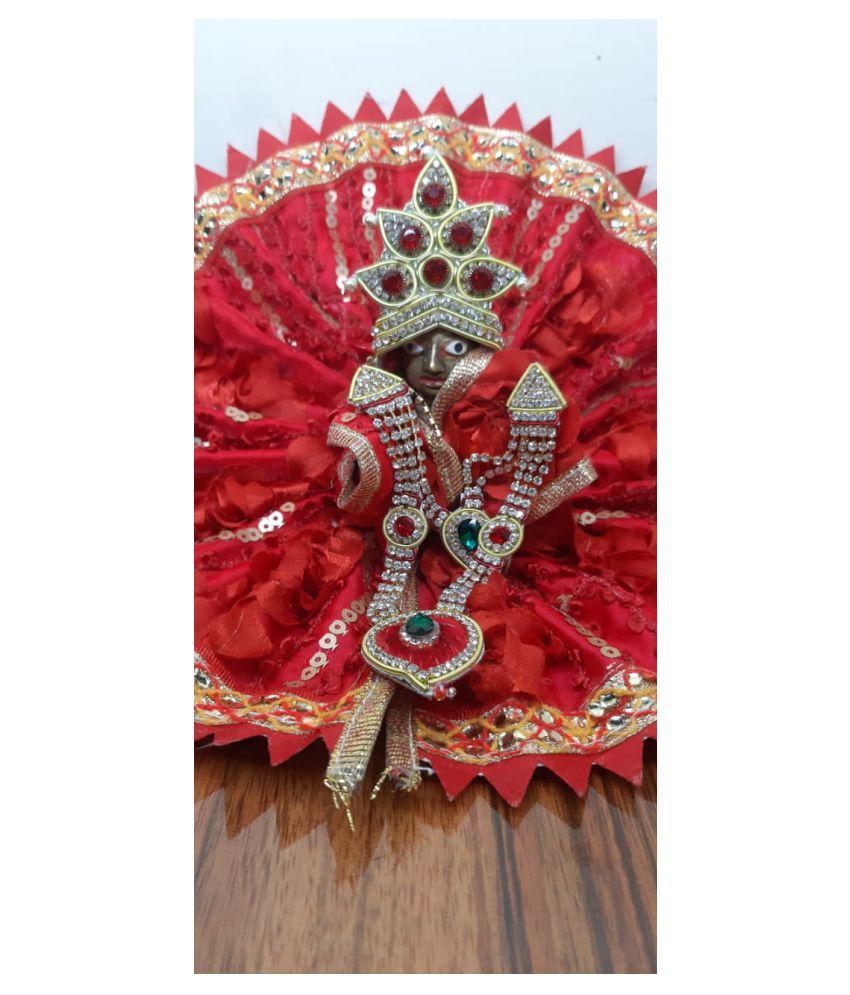 kalindi laddu gopal dress HANDMADEsilk fabric poshak/dressSUITABLE 6 NO ...