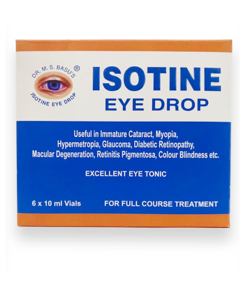 Isotine Isotine Eye Drops Liquid 10 ml Pack Of 6: Buy Isotine Isotine ...