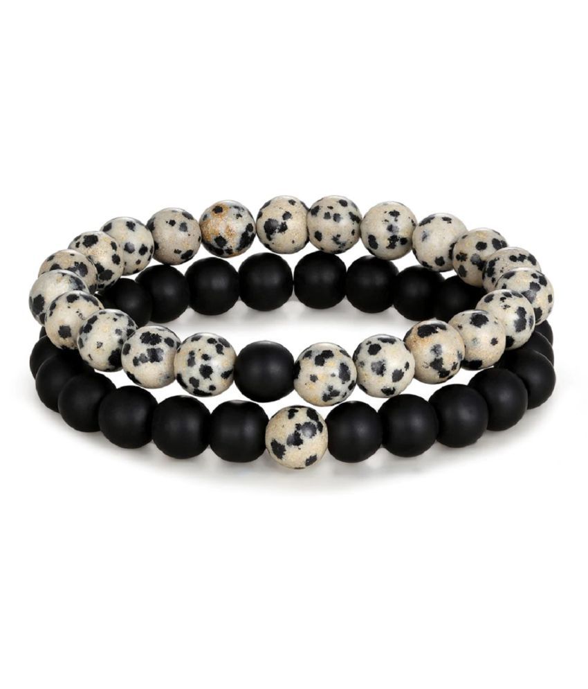 Aahana Dalmation Jasper Matte Agate Stone Beads Reiki Meditation ...