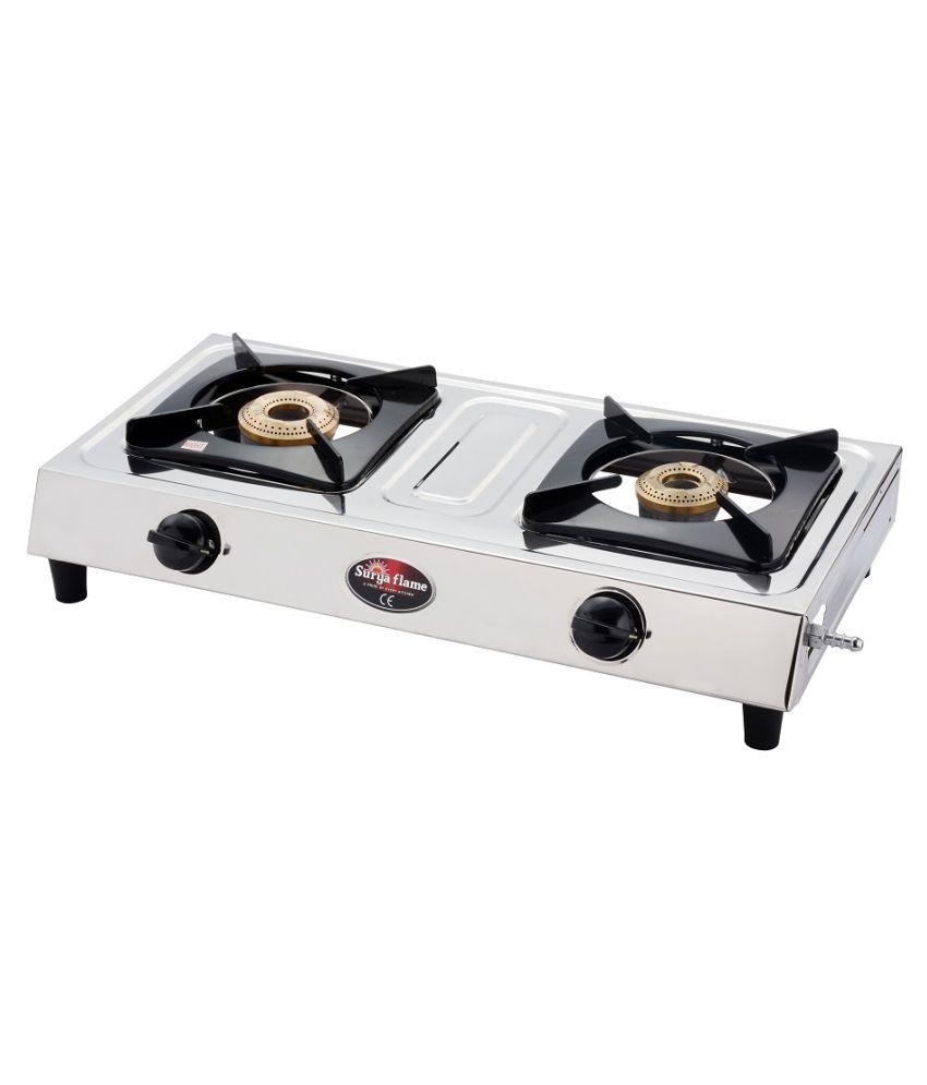 Suryaflame Basics Series (BB) 2B Stainless Steel Cook Top Gas Stove ...
