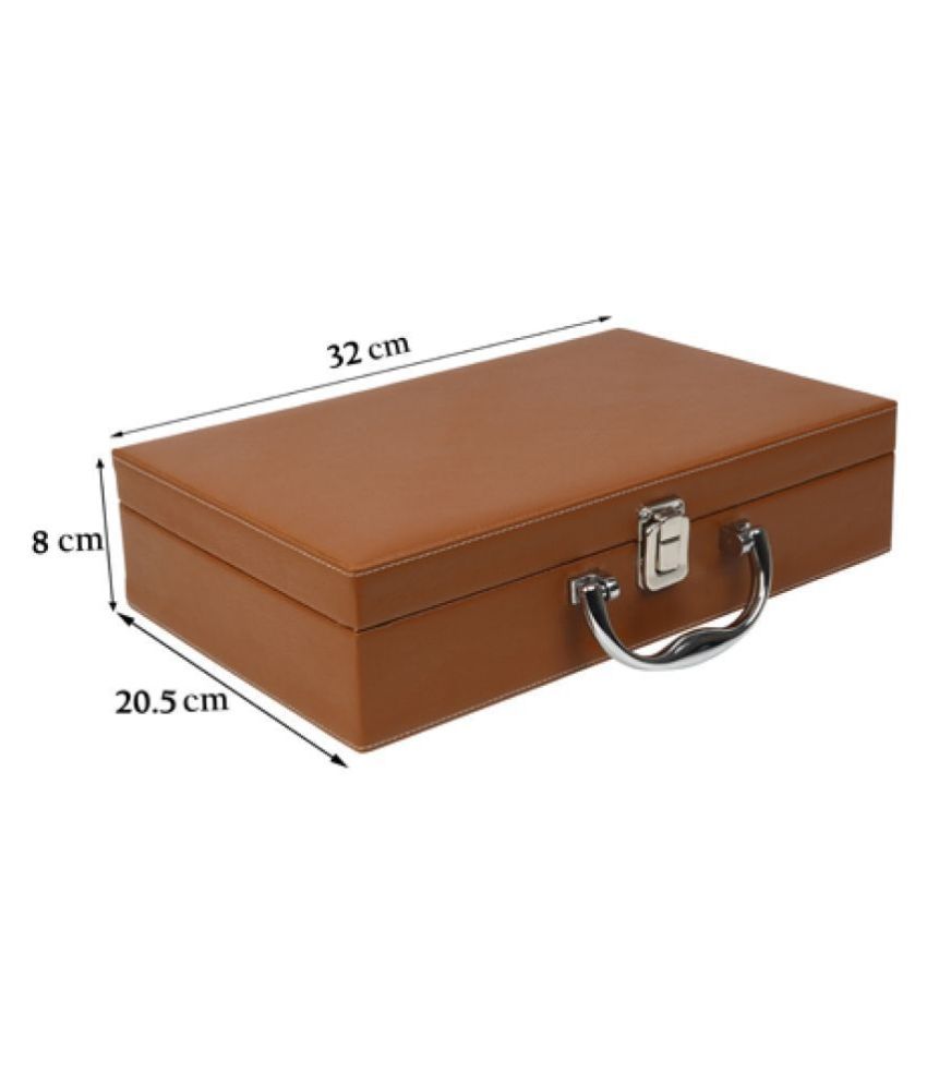 Leakraft Watch Box 10 Slots Both Small Large Dial Watches Fit Organizer ...