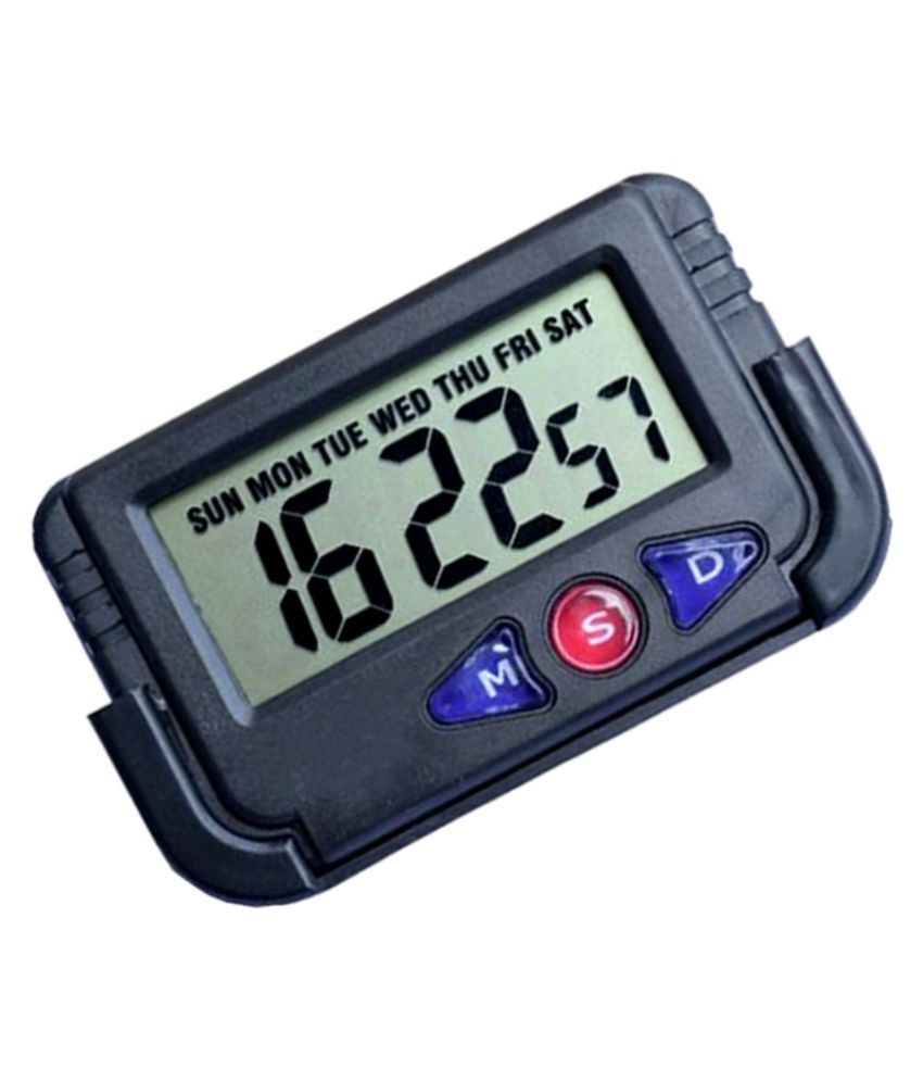 Taksun Car Dashboard Office Desk Alarm Clock And Stopwatch With