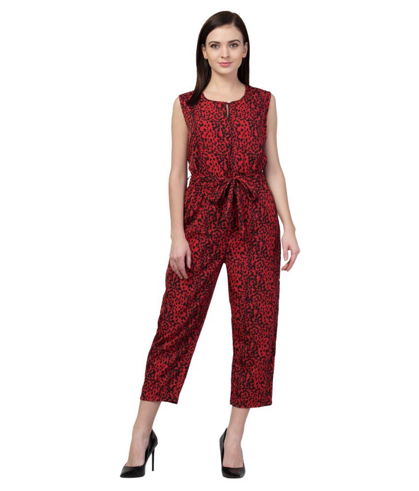 Ajesha Multi Color Poly Crepe Jumpsuit Buy Ajesha Multi Color Poly