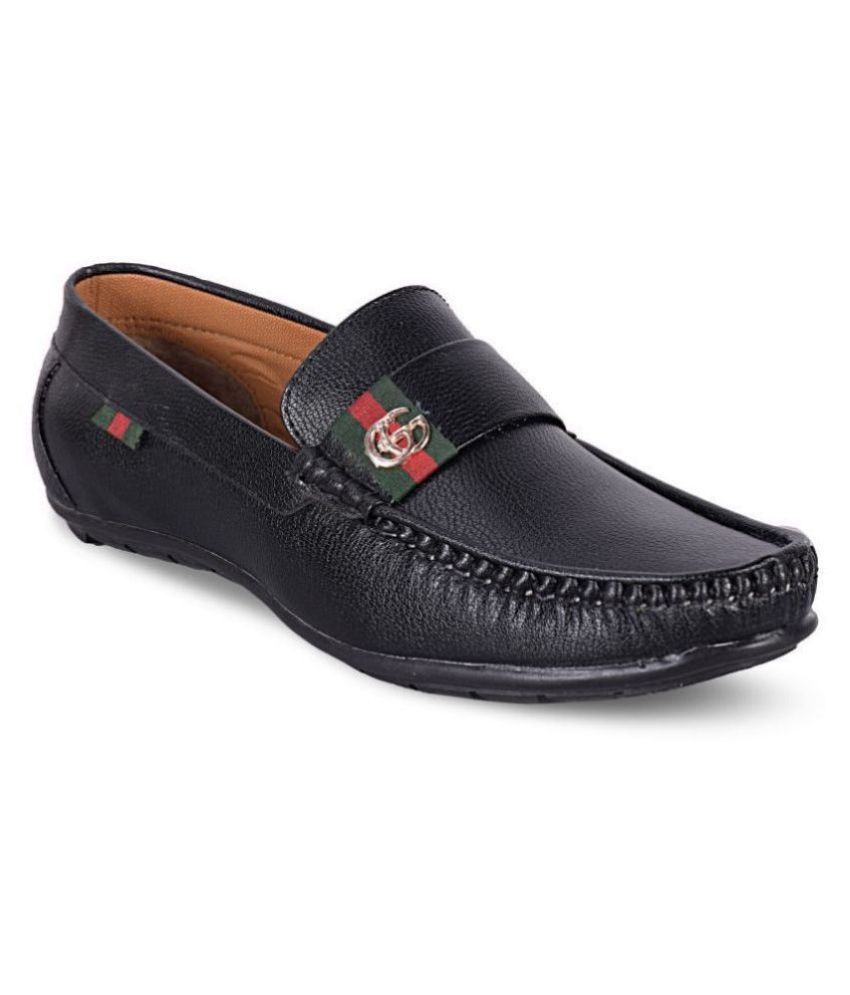 SHUAN Black Loafers - Buy SHUAN Black Loafers Online at Best Prices in ...