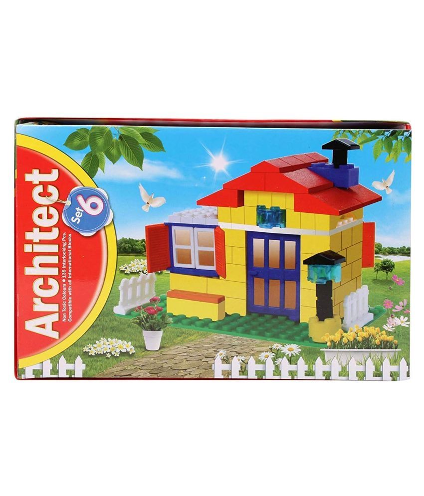 Architect Multicolour Construction Building Block Game for Kids - Age ...
