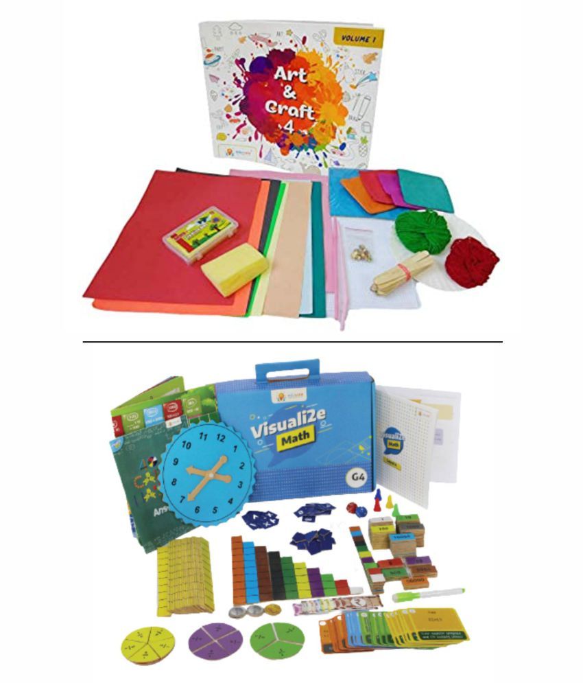 Sparklebox Learning and Educational Toys Combo ( MATH + ART KIT) | 40 ...