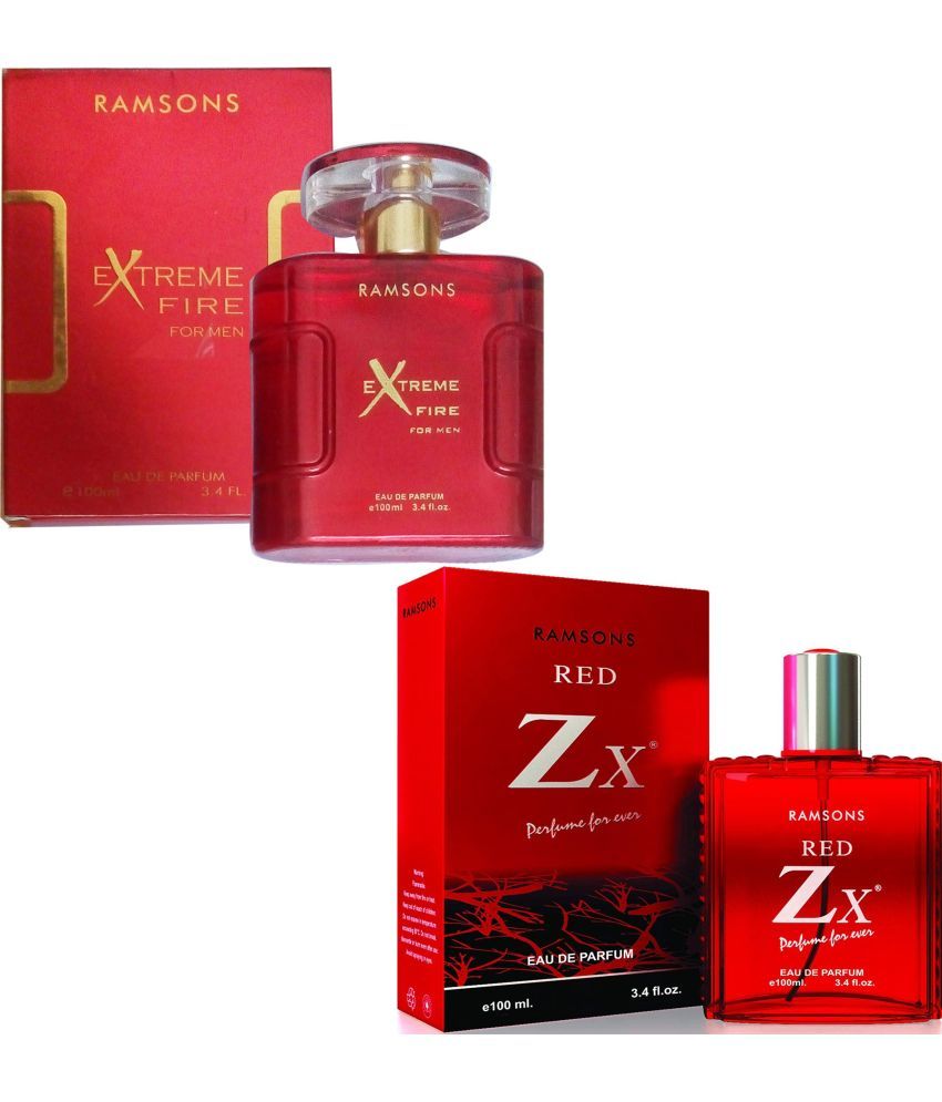 RAMSONS 1 EXTREME FIRE PERFUME ( 100 ML) + 1 RED ZX PERUFME ( 100 ML ...