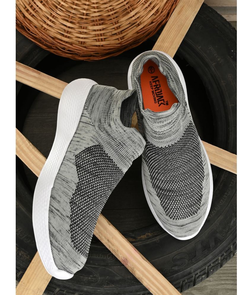 Afrojack Gray Running Shoes - Buy Afrojack Gray Running Shoes Online at ...