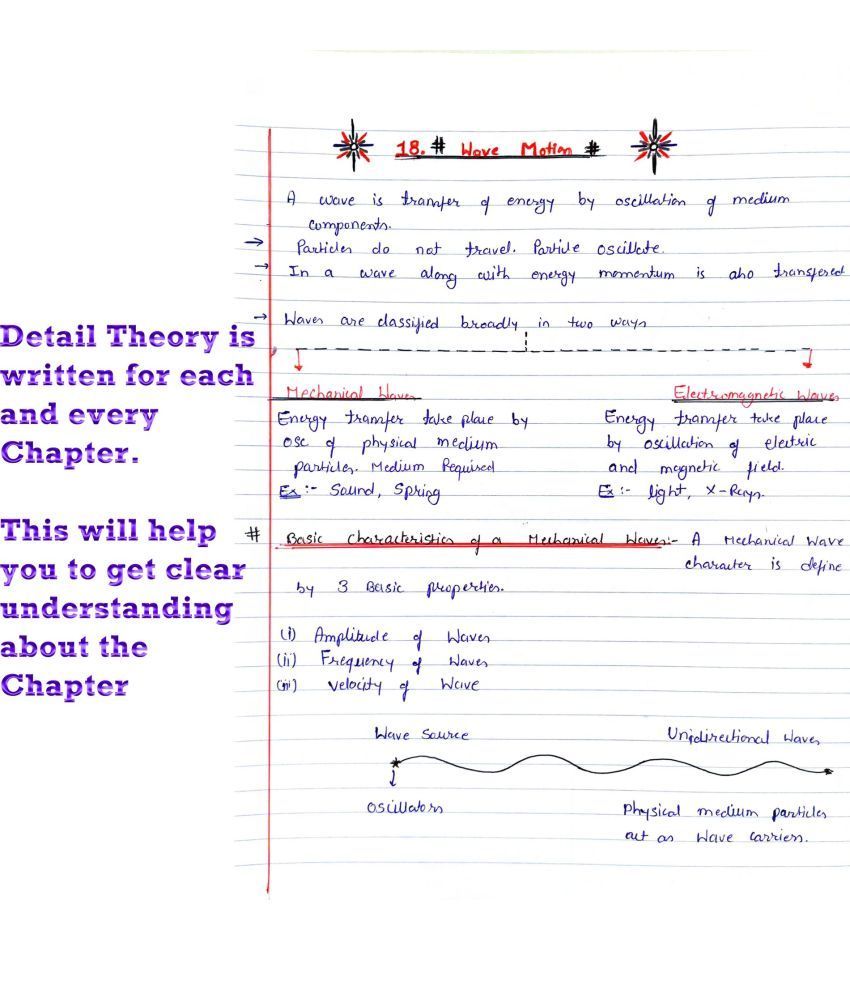 Class 11 Physics Handwritten Notes For Any Exam Iit Jee Neet Bitsat