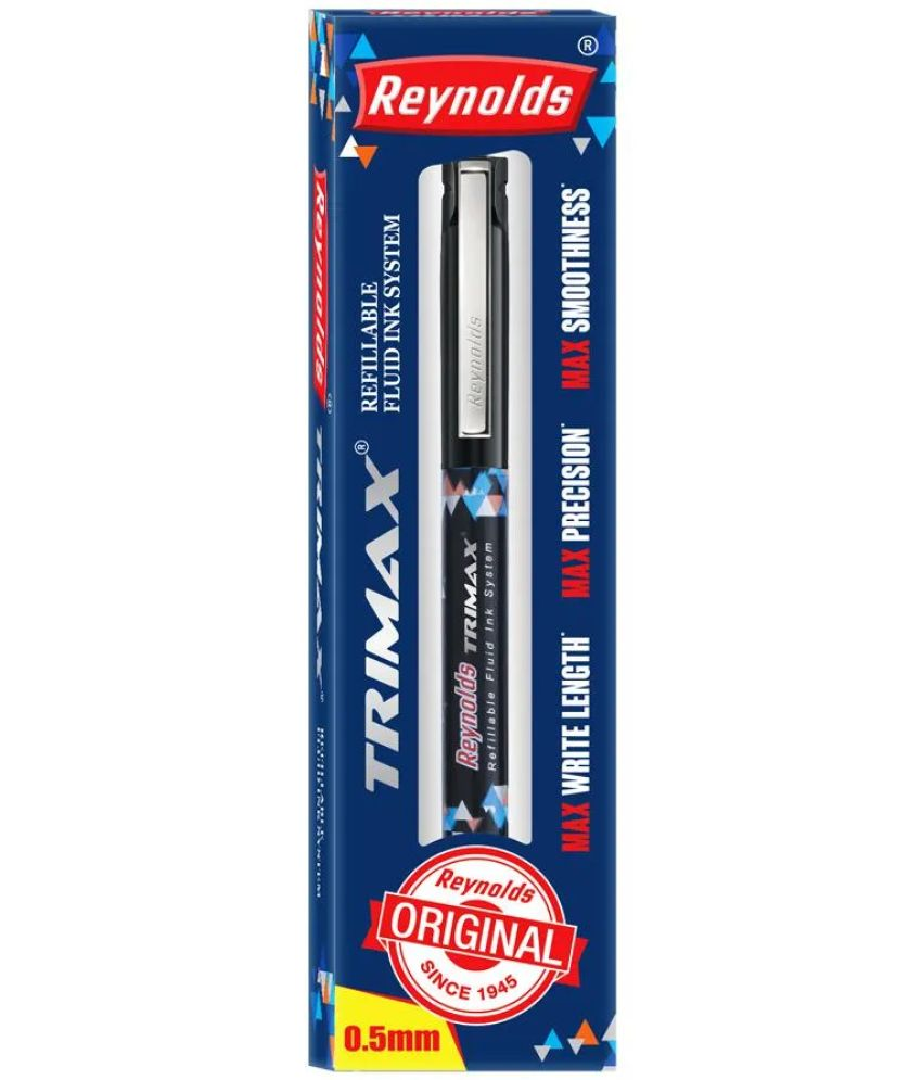 Reynolds Trimax Blue Gel Pen 0 5mm Pack Of 3 Buy Online At Best Price Reynolds Trimax Blue Gel Pen 0 5mm Pack Of 3 Buy Online At Best Price