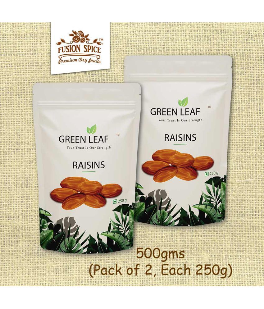 Green Leaf Regular Raisins Silver (Kishmish) 500gms (Pack of , Each ...