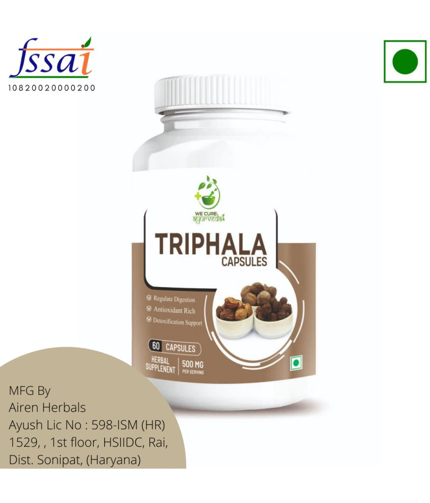 Wecure Ayurveda Trphala Capsules 60 Gm Capsule Buy Wecure Ayurveda