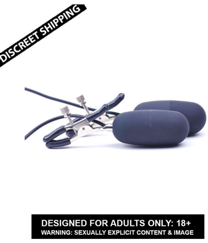 Adultvilla 2 Vibrating Bullet Nipple Clamps Clitoris Massage Adult Game Breast Clips Sex Toy
